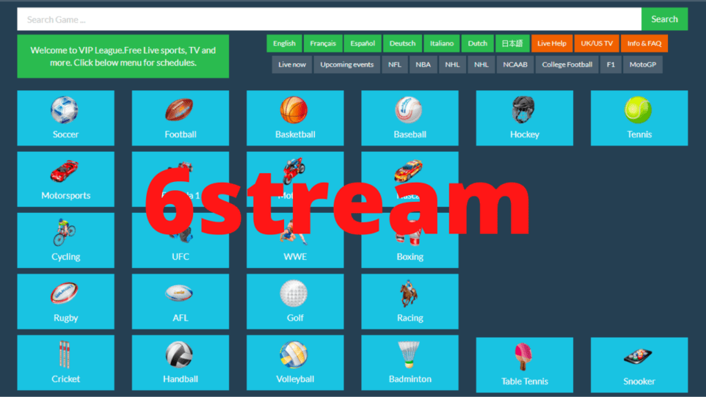 6streams: Top 115 Best Alternatives to 6streams.tv in 2022 | Editorialge
